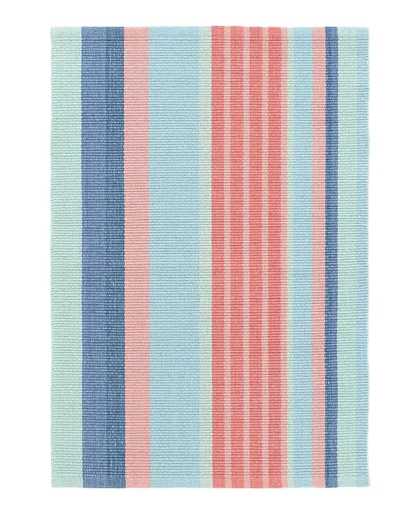 DASH & ALBERT Dash Albert Annie Selke Da1089 Aruba Stripe Area Rug, 4'0x6'0 - Multi
