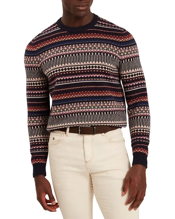 Ted Baker London Fair Isle Crewneck Sweater