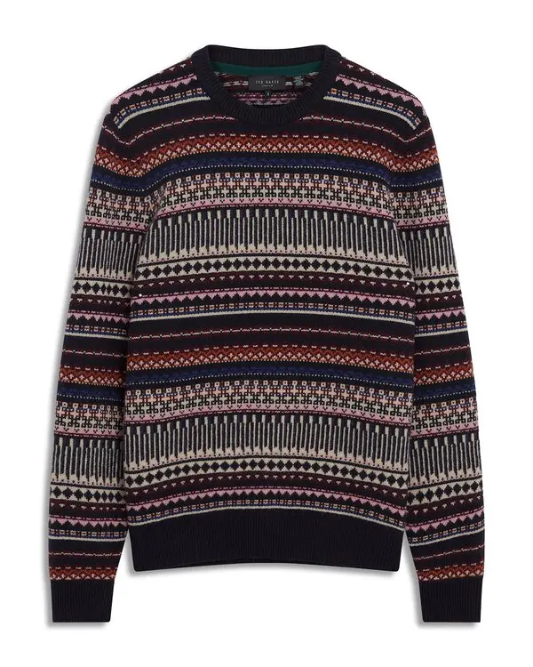 Ted Baker London Fair Isle Crewneck Sweater