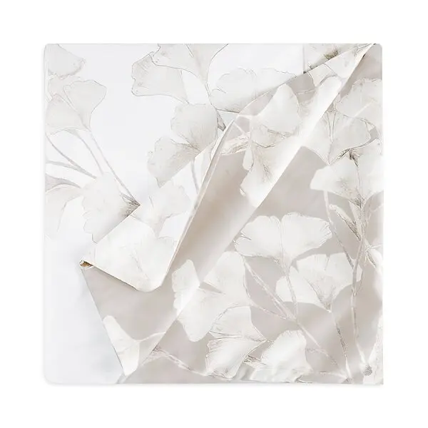 Michael Aram Butterfly Gingko Duvet Cover, King - Stone And White