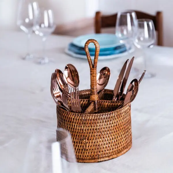 SAMBONET Rattan Condiment Holder