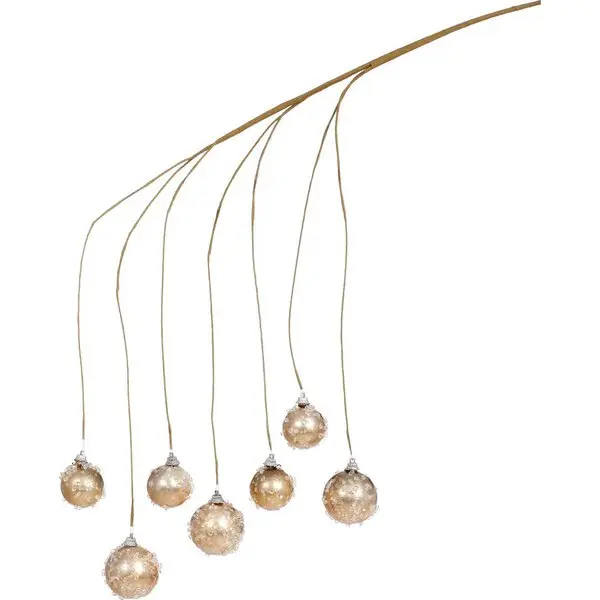 MARK ROBERTS Hanging Christmas Ball Spray - Gold