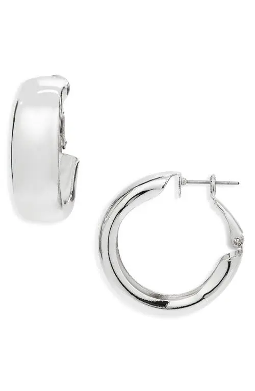 Bp. Chunky Hoop Earrings - Rhodium