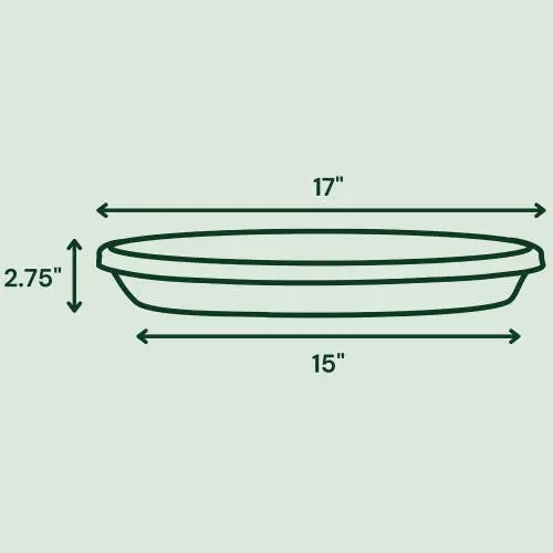 BLOEM Terra 17 Inch Resin Saucer
