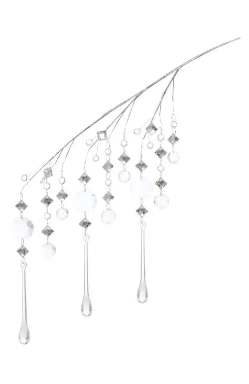 MARK ROBERTS Tear Drop Jeweled Hanging Spray - Clear