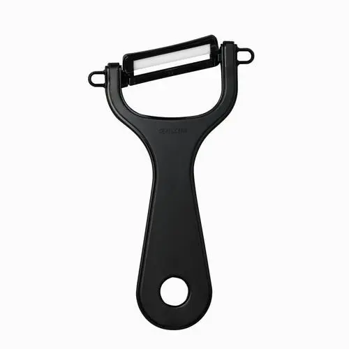 KYOCERA Advanced Ceramic Soft Grip Double Edge Blade Soft Grip Peeler - Black