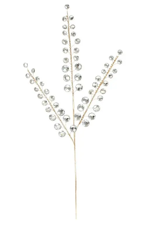 MARK ROBERTS Crystal Fern Spray - Silver