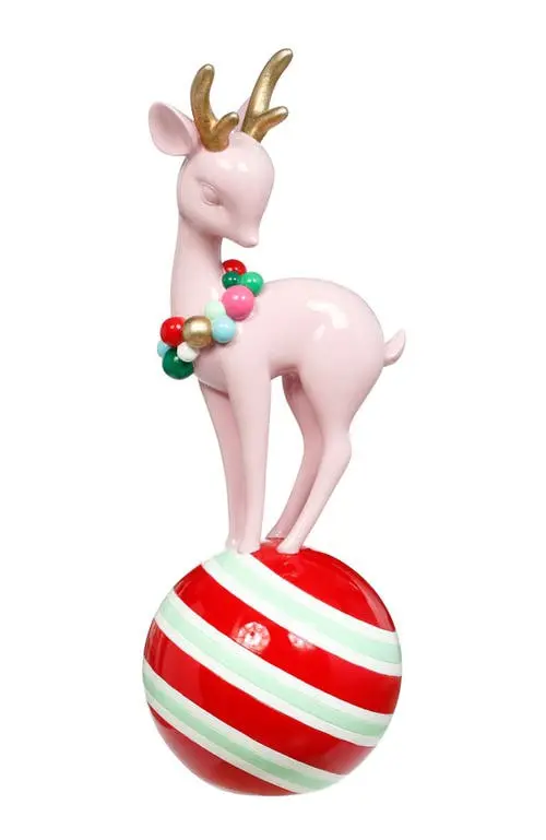 MARK ROBERTS Deer On Peppermint Ball