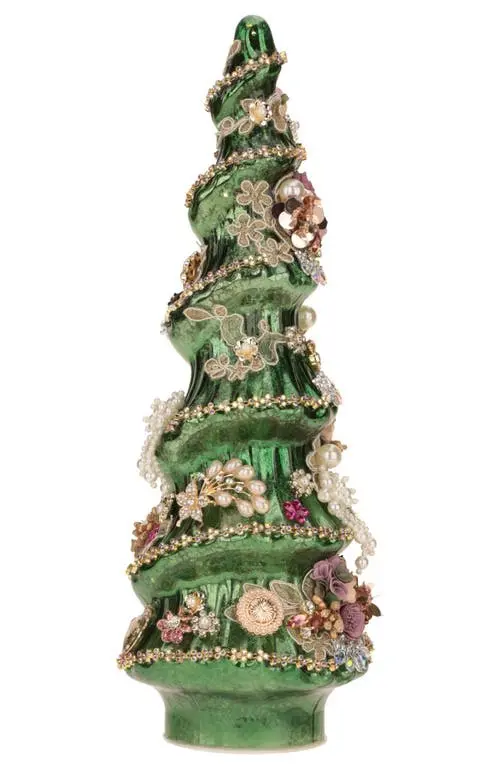 MARK ROBERTS Jeweled Christmas Tree - Green