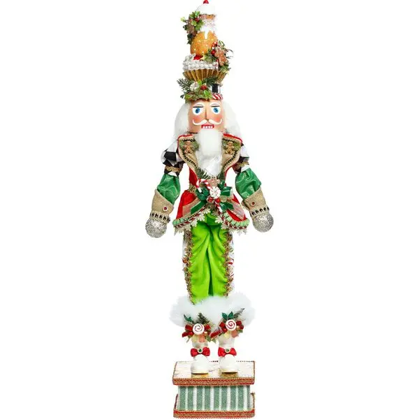 MARK ROBERTS Gingerbread Nutcracker - Bright Green