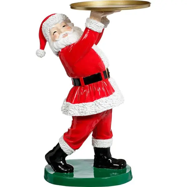 MARK ROBERTS Joyful Santa Claus With Tray - Red
