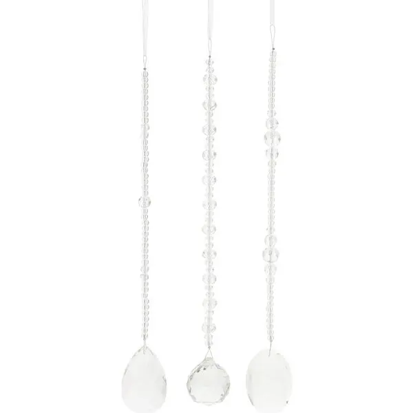 MARK ROBERTS Iced Jewel Ornament - Clear