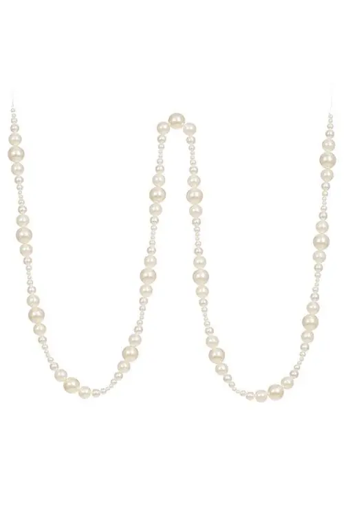MARK ROBERTS Pearl Ball Garland - White
