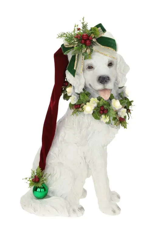 MARK ROBERTS Christmas Dog With Led