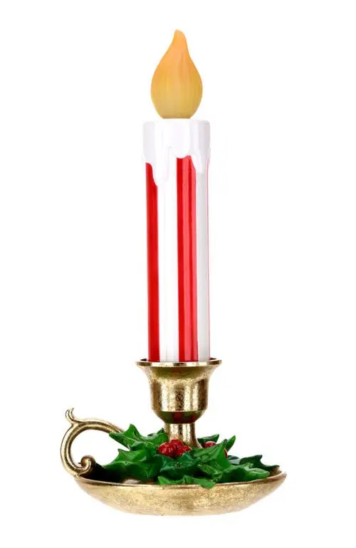 MARK ROBERTS Lighted Christmas Candle Tabletop
