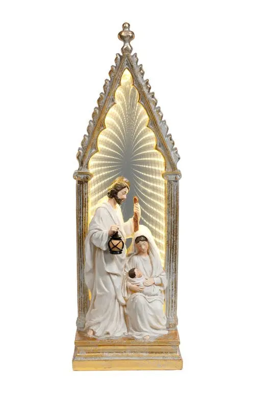 MARK ROBERTS Holy Family With Led - White