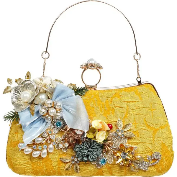 MARK ROBERTS Embellished Handbag With Top Handle