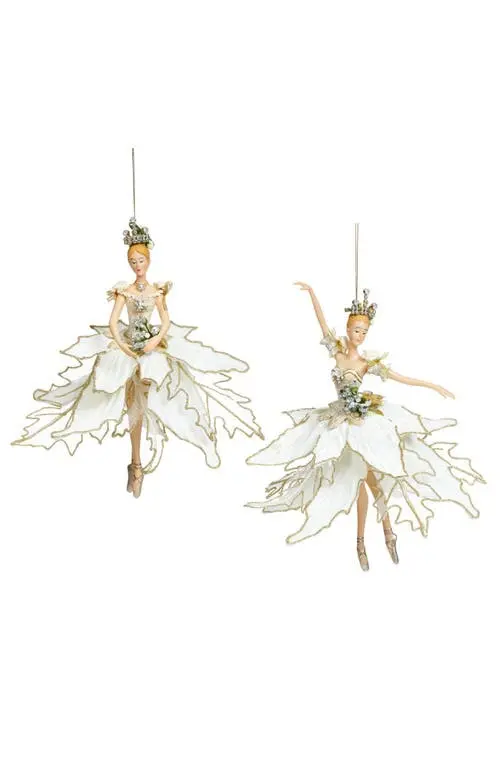 MARK ROBERTS Ballerina Ornament - Ivory