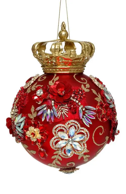 MARK ROBERTS Crown Jewels Ornament - Red