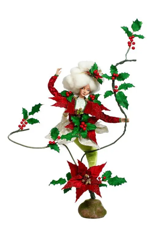 MARK ROBERTS Lady Of Poinsettia - Red