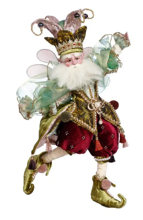 MARK ROBERTS Fairy De Festivities - Burgundy