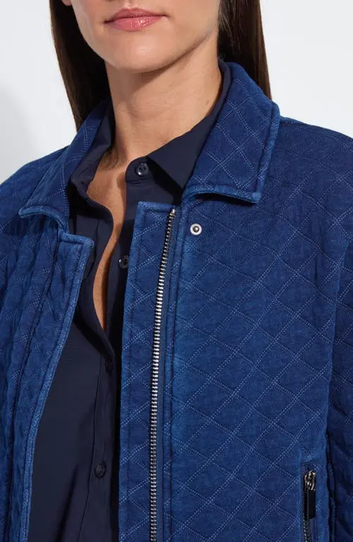 Lyssé Elora Quilt Jacquard Knit Jacket