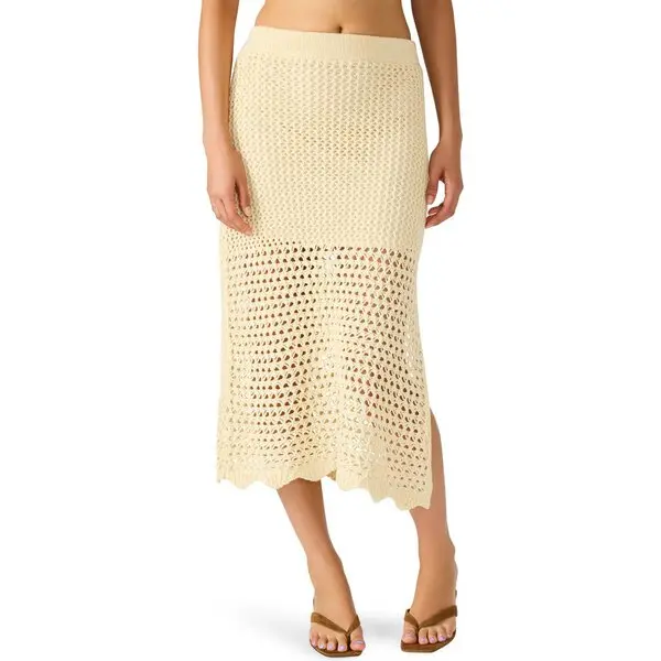 Steve Madden Open Stitch Midi Skirt