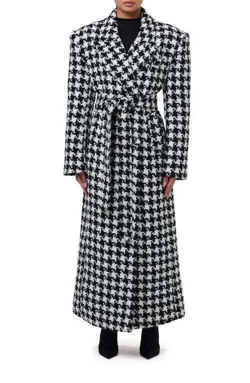 Naked Wardrobe Houndstooth Trench Coat