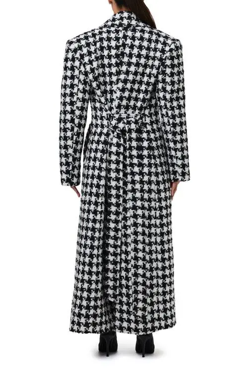 Naked Wardrobe Houndstooth Trench Coat