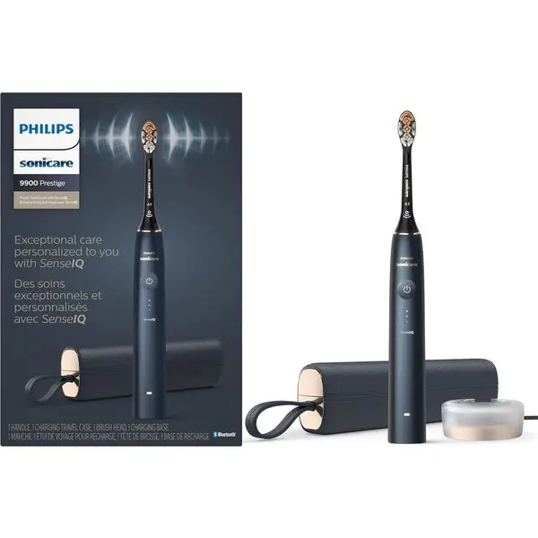 PHILIPS SONICARE Diamondclean 9900 Prestige Toothbrush Senseiq App - Navy