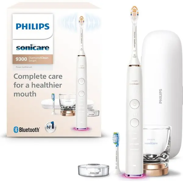 PHILIPS SONICARE Diamondclean Smart 9300 Electric Toothbrush Rosegold - Rose Gold