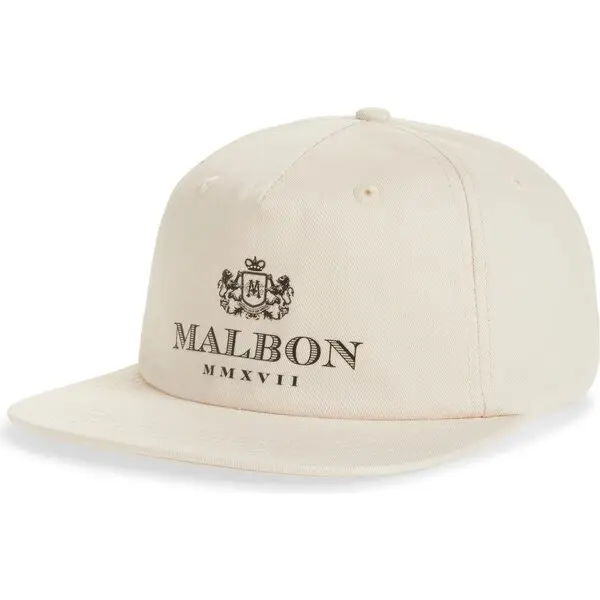 MALBON Monarch Cotton Baseball Cap - Canvas
