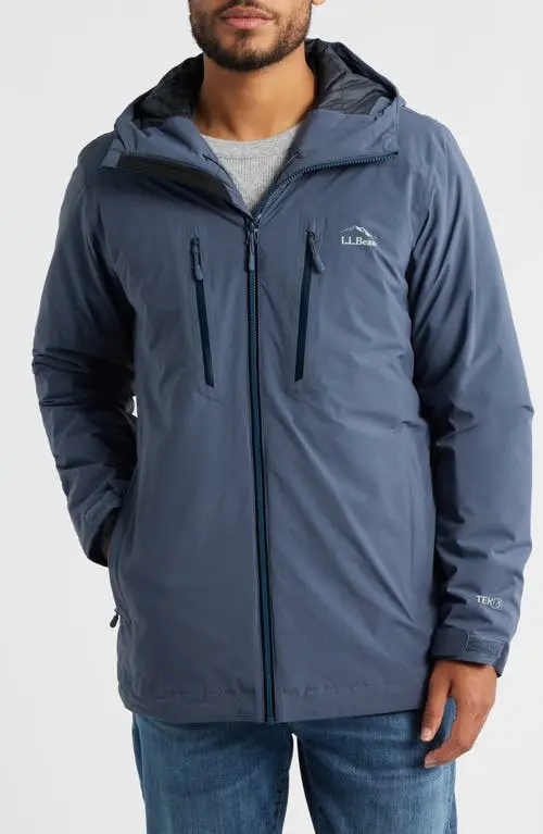 L.l.bean Waterproof Packaway Jacket - Gunmetal Gray