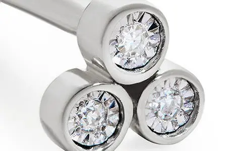 Monica Vinader Cluster Lab Grown Diamond Piercing Stud