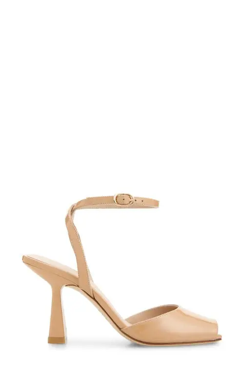 STUART WEITZMAN Val Ankle Strap Sandal - Adobe