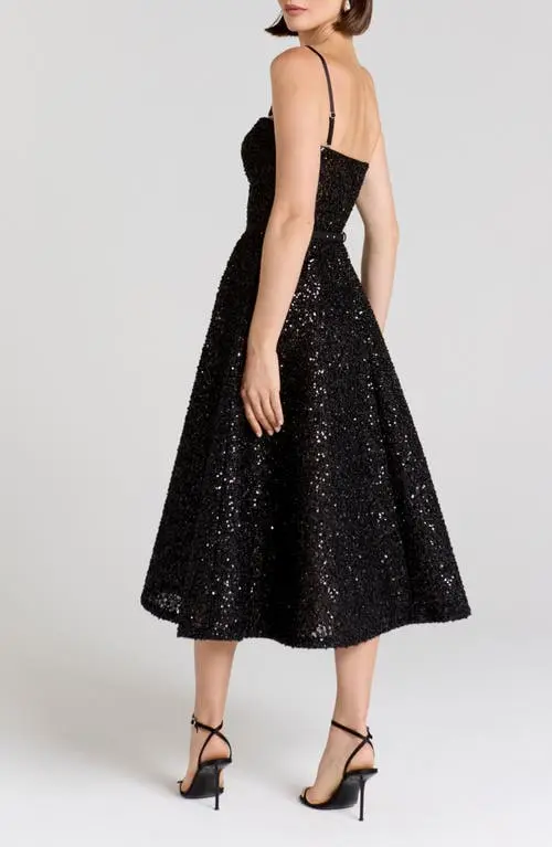 NADINE MERABI Marilyn Rhinestone Cocktail Dress