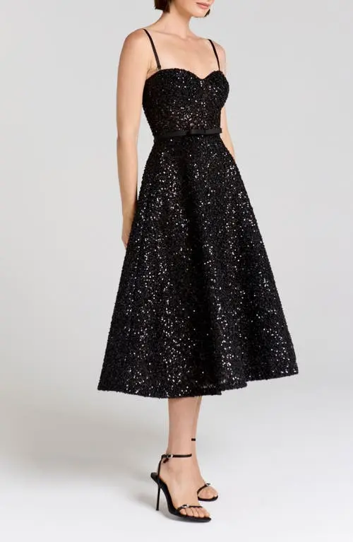 NADINE MERABI Marilyn Rhinestone Cocktail Dress