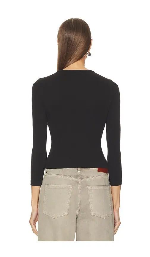 GRLFRND 3/4 Sleeve Tee - Black