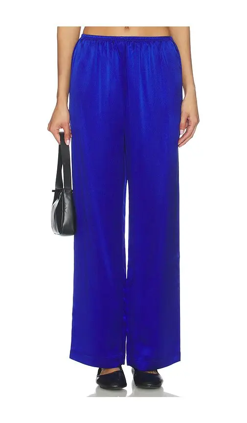 Donni. Silk Simple Pant - Azure