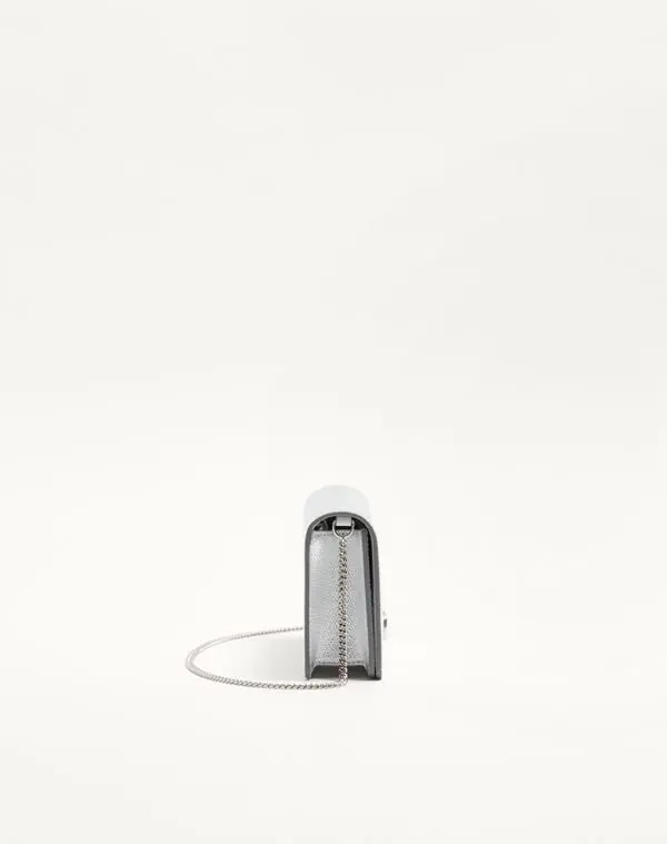 Valentino Garavani Vlogo Signature Mini Shoulder Bag - Silver