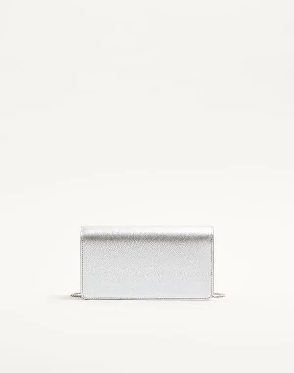 Valentino Garavani Vlogo Signature Mini Shoulder Bag - Silver