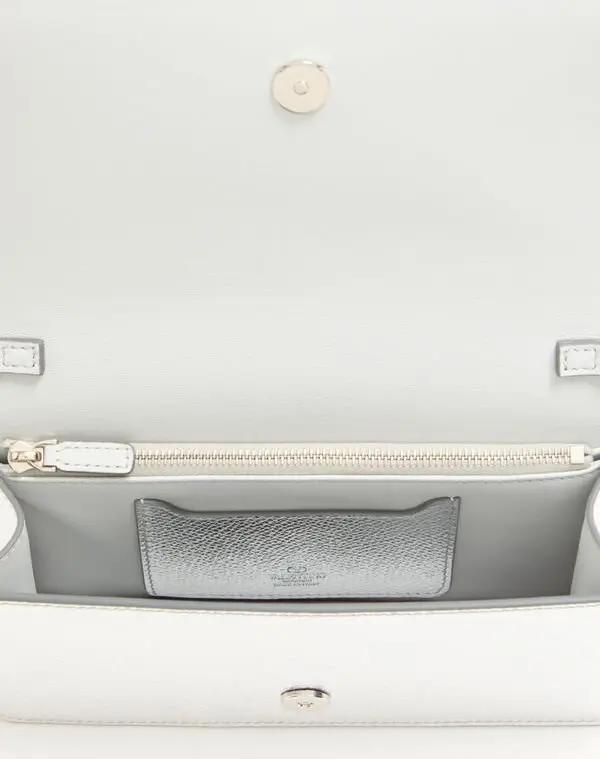 Valentino Garavani Vlogo Signature Mini Shoulder Bag - Silver