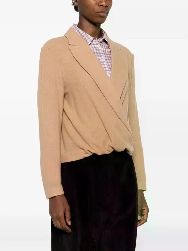 R13 Lapel Collar Top