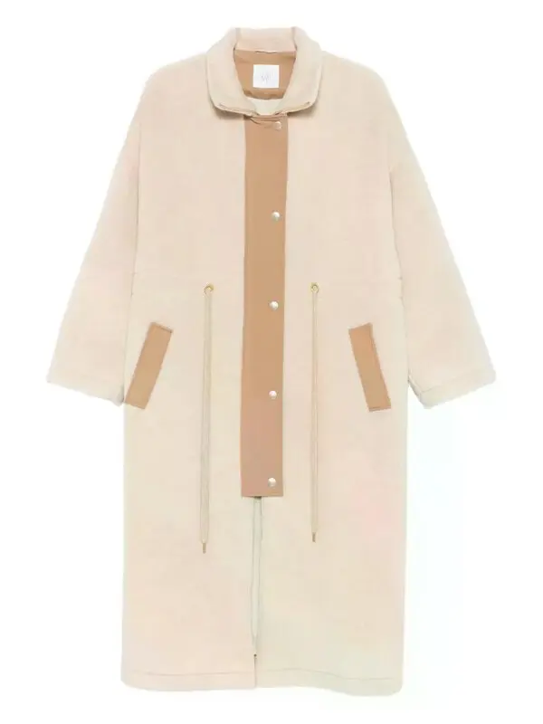 Eleventy Zip-up Coat - Neutrals