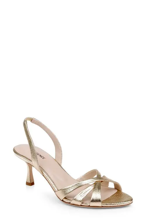 L'Agence Colwill Slingback Sandal - Gold Lizard