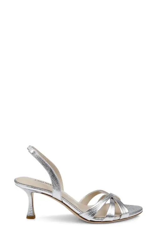 L'Agence Colwill Slingback Sandal - Silver Lizard