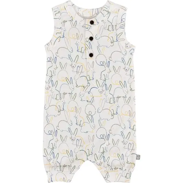 FINN + EMMA Organic Cotton Baby Romper - Off White