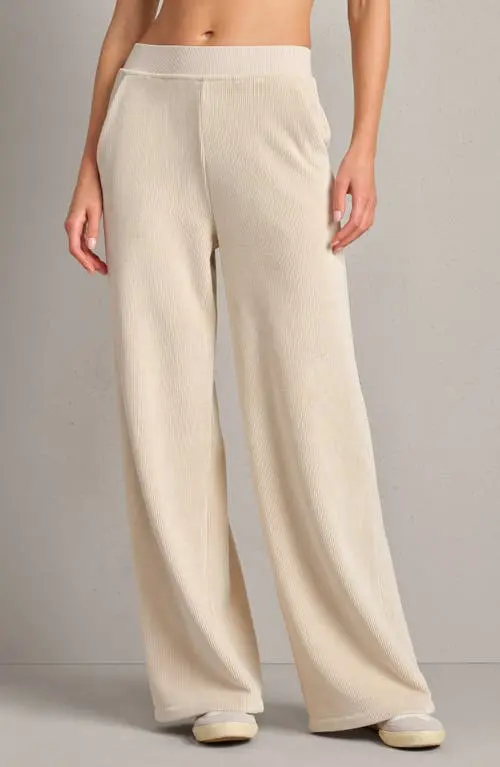 RHONE Corduroy Wide Leg Pants - Bone
