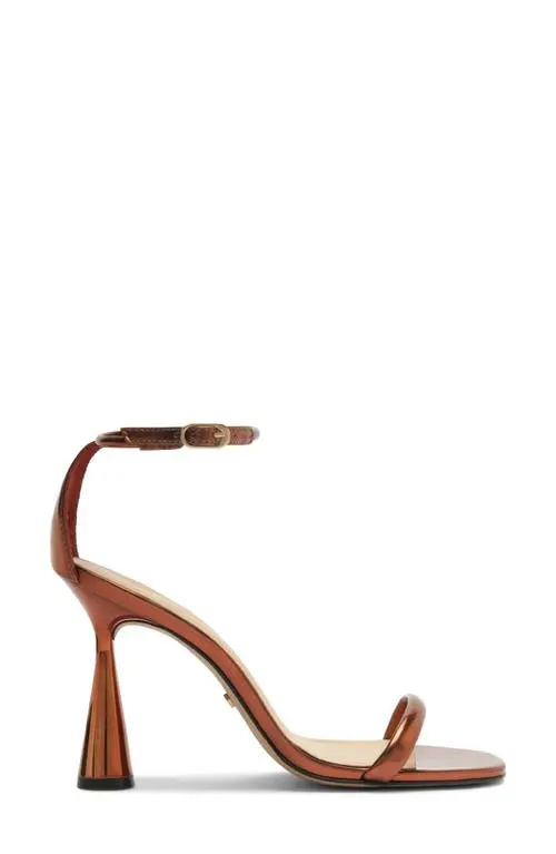 AREZZO Lea Ankle Strap Sandal - Hot Pepper Metal