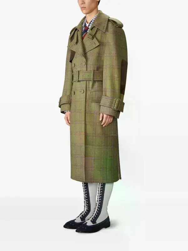 Thom Browne Hunting Tweed Trench Coat
